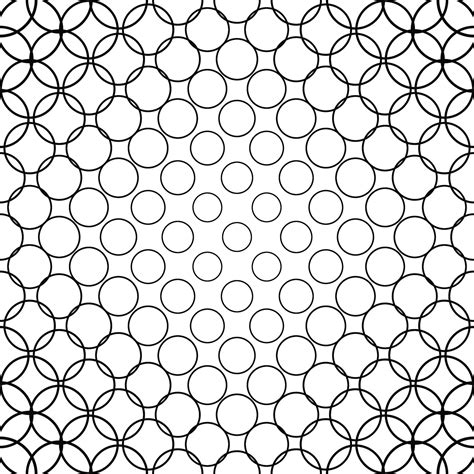 Seamless Monochrome Circle Pattern 36126685 Vector Art At Vecteezy