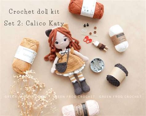 Crochet Kit Doll Katy Green Frog