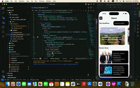 Completed A Flutter News App Project Zeeshan Ahmad Posted On The Topic Linkedin