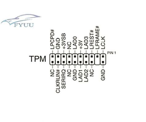 20 Pin Pro Lpc Tpm 2 0 Module Trusted Platform For Asus Tpm L R2 0 Aom