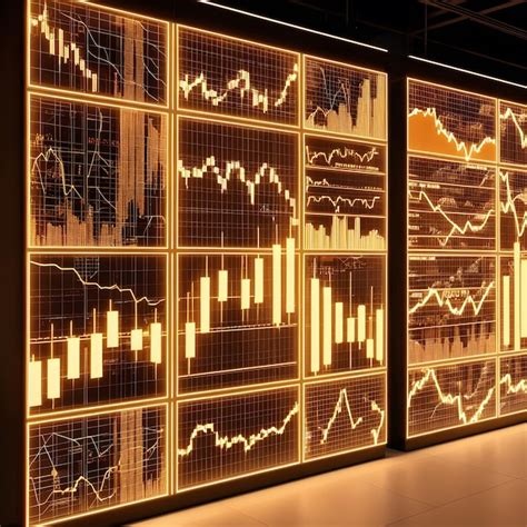 Dynamic Data Showcase Using Glowing Bar Charts And Graphs Generative Ai