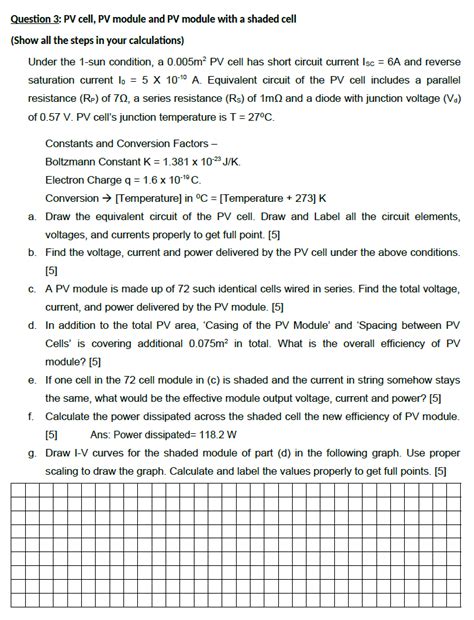 Solved Question PV Cell PV Module And PV Module With A Chegg