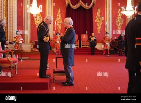 Sir John Rutter Composer Is Made A Knight Bachelor By King Charles Iii At Buckingham Palace