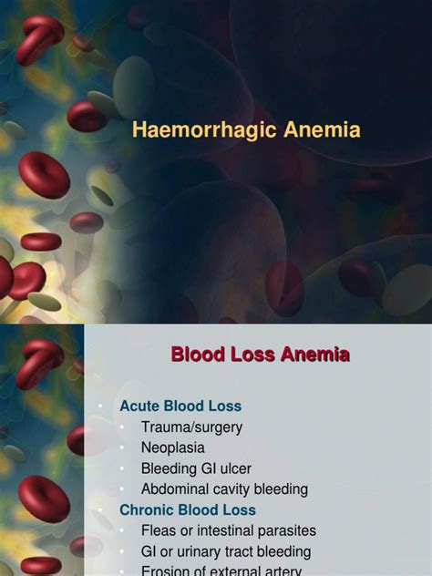 Blood Loss Anemia Bleeding