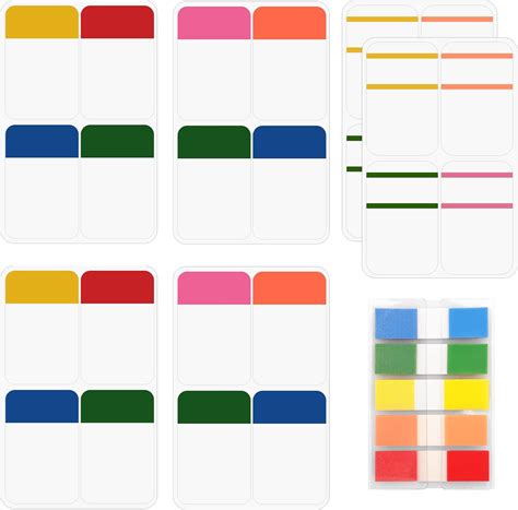 Sticky Index Tabs In 2 Size Writable And Repositionable File Tabs Flags Labels Mini Sticky Tabs