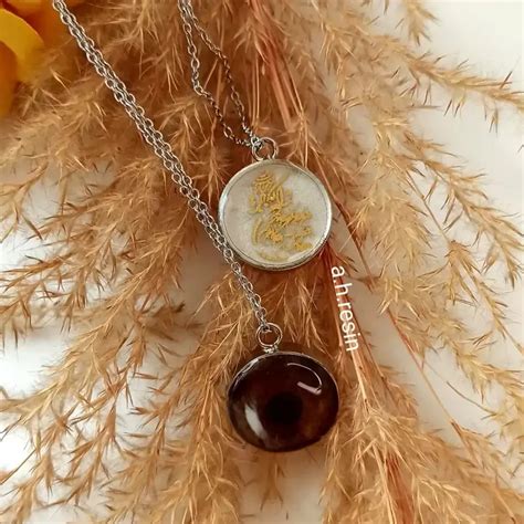 خرید و قیمت گردنبند وان یکاد زمینه سفید قطر 2سانت و مینی پس کرایه از