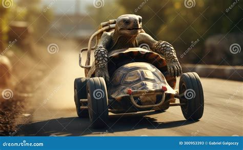 Turtle Driving Car With Snail On Traffic Light Vector Cartoon Illustration CartoonDealer Com