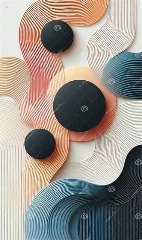 Modern Geometric Abstract Art With Vibrant Colors And Shapes Stock Illustration Illustration