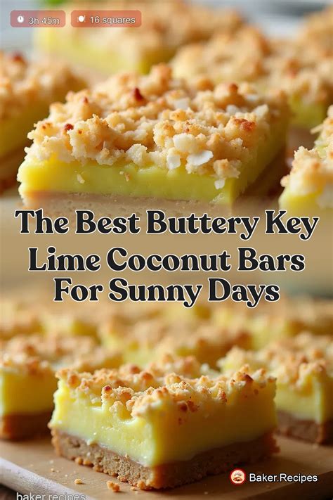 Foolproof Key Lime Coconut Bars Recipe With Toasted Crumble