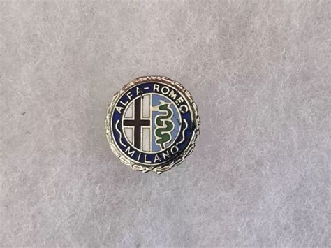 Vintage S Alfa Romeo Milano Enamel Badge Pin Automobilia Italian Lapel Picclick Au