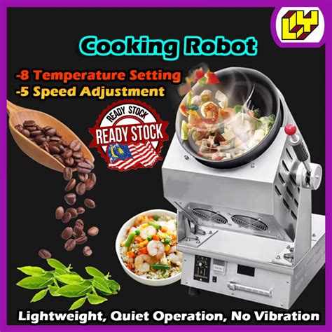 Electric Automatic Stir Fry Machine Cooking Robot Rotating Fried Rice Robot Cooker Automatic