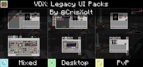 Vanilla Deluxe Legacy Ui Packs Minecraft Addon