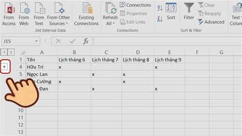 2 cách group trong excel bằng hàng cột đơn giản nhất