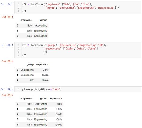 pandas 级联 追加 合并 pd concat pd append pd merge 正在学Python 博客园