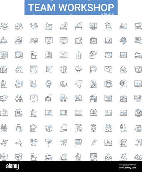 Team Workshop Outline Icons Collection Workshop Team Training Collaboration Problem Solving