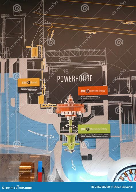 Flow Chart Of Hydroelectric Power Editorial Image Image Of Washington Flowchart