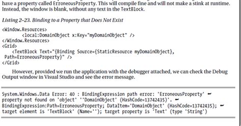 Wpf Debugging Databindings