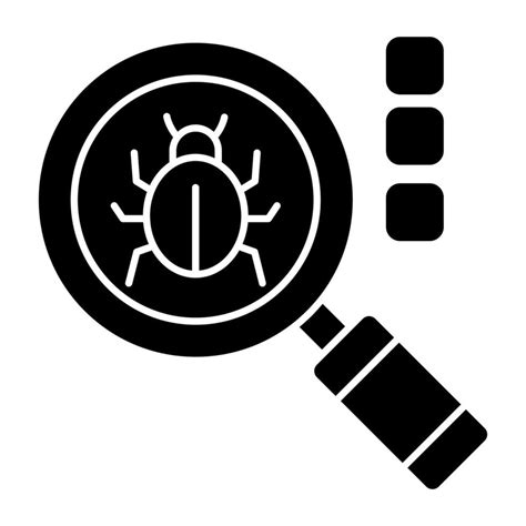 virus under magnifying glass debugging 24167597 vector art at vecteezy