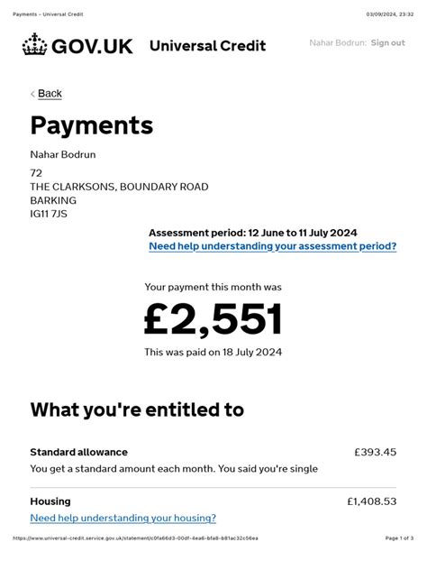 Payments Universal Credit 1 Pdf