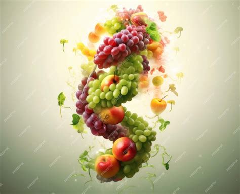Premium Photo Dna Made Up With Fruits