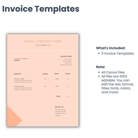 Invoice Template Editable Invoice Template Printable Invoice Form