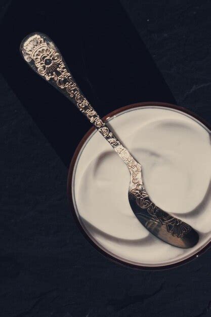 Premium Photo Fresh Creamy White Yogurt