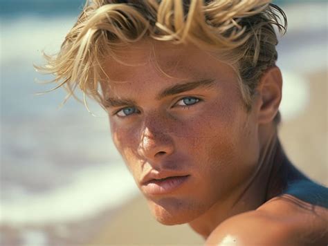 Beach Shoot Tan Blonde Man Beach Hair Men Blond Hair And Blue Eyes Guys