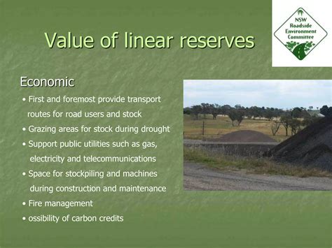 Managing Linear Reserve Environments In Nsw Ppt