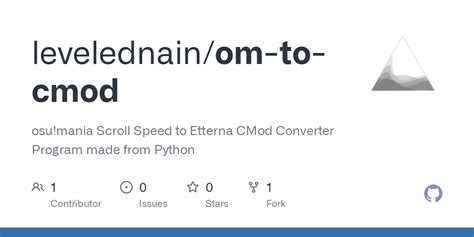 Om To Cmod Omtcmod Py At Main Levelednain Om To Cmod GitHub
