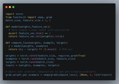 Pytorch On Twitter You Can Compose Vmap And Functorchs Grad