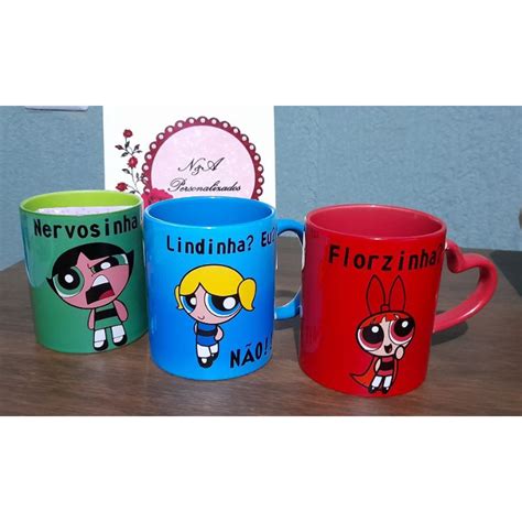 Kit De Canecas Meninas Super Poderosas Shopee Brasil