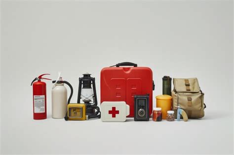 Emergency Kit Supplies Premium Ai Generated Image