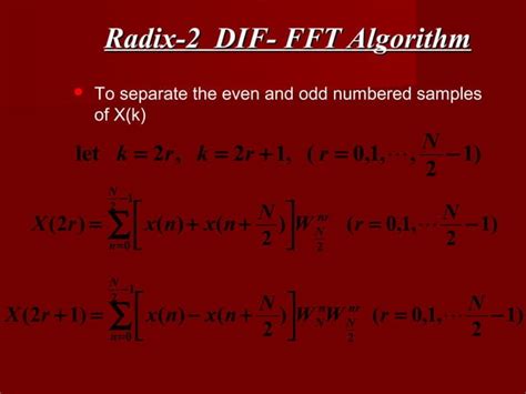 Decimation In Time And Frequency Ppt