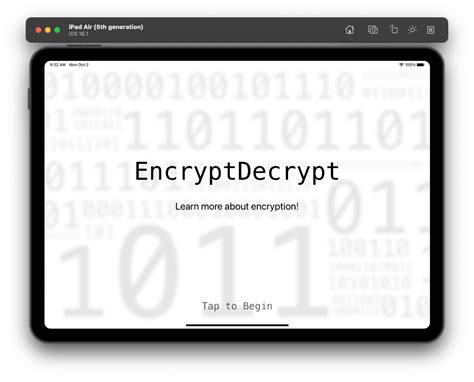 encryptdecrypt swift playground app