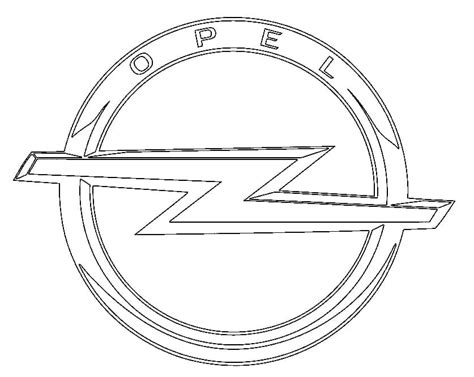Opel Car Logo Coloring Page Download Print Or Color Online For Free