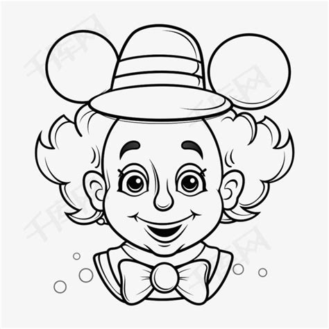 简笔小丑元素立体免抠图案素材图片免费下载 千库网