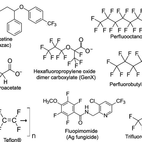 Common Fluorinated Compounds Found In The World The Only Natural Download Scientific Diagram