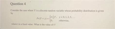 Solved Consider The Case Where Y Is A Discrete Random Chegg