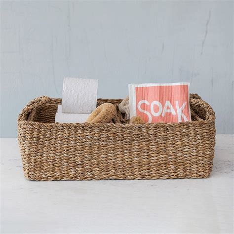 Nested Seagrass Basket Set By Creative Co Op Bella Vita Ts And Interiors