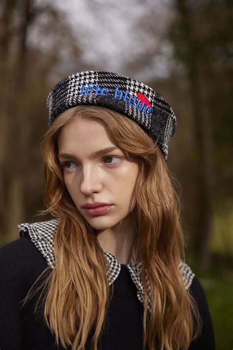 Yvette Sailor Checked Dixie Cup Tête Bleue