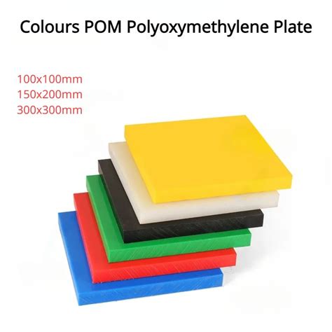 1pcs Colours Pom Sheet Board Thickness 8mm 50mm Hard Plastic Polyoxymethylene Plate For Cnc
