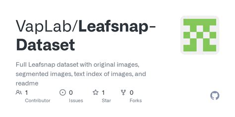 Github Vaplab Leafsnap Dataset Full Leafsnap Dataset With Original Images Segmented Images