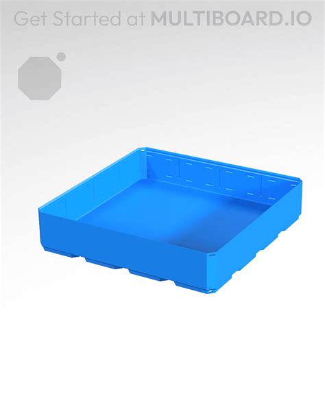 4x4x075 Simple Walls Multibin Shell 3d Model By Multiboard On Thangs