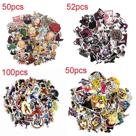 Японский мультфильм аниме стикер один удар человек Dragon Ball Z Токийский Гуль