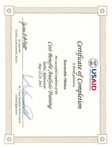 Cba Certificate Nikokar May 23 2013