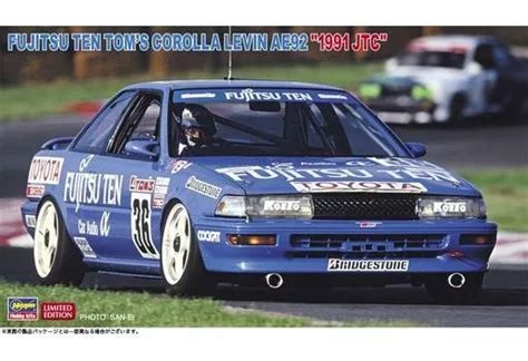 Plastic Model 124 Fujitsu Ten Toms Corolla Levin Ae92 1991 Jtc