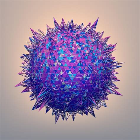 Premium Photo Abstract Sphere With Chaotic Structure