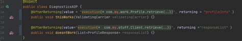 Java Intellij Idea Not Able To Navigate To Advised Methods From The Advice Method In Aspect