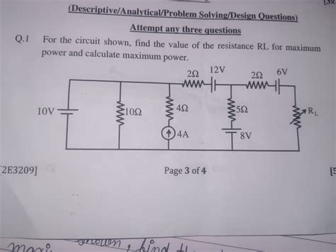 descriptive analytical problem solving design ouestions attempt any thr
