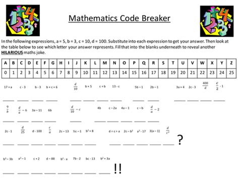 Maths Algebra Substitution Resources Teaching Resources